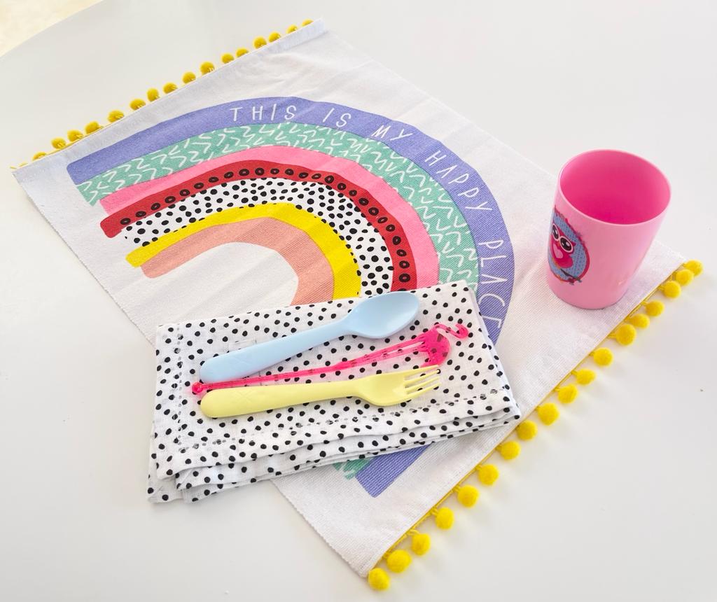 Rainbow placemat – Colour Pop at Home